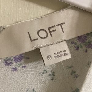 LOFT | Tops | Loft Flowered Rayon Blouse | Poshmark
